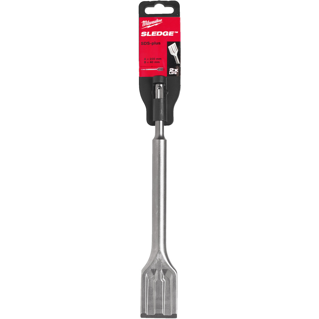 MILWAUKEE 4932478264 SDS-Plus Sledge self-sharpening wide chisel 250 x ...
