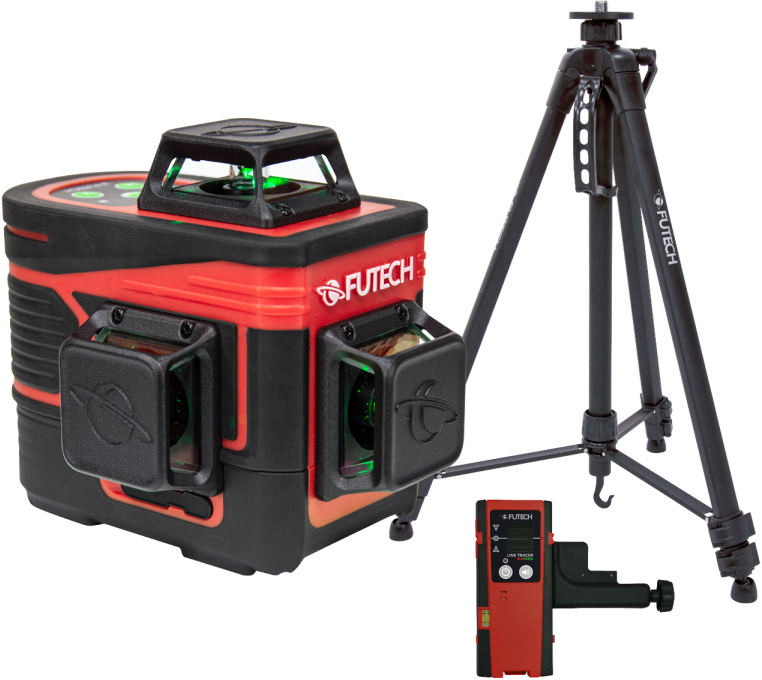 FUTECH Multicross 3D Compact cross line laser vert en mallette ...