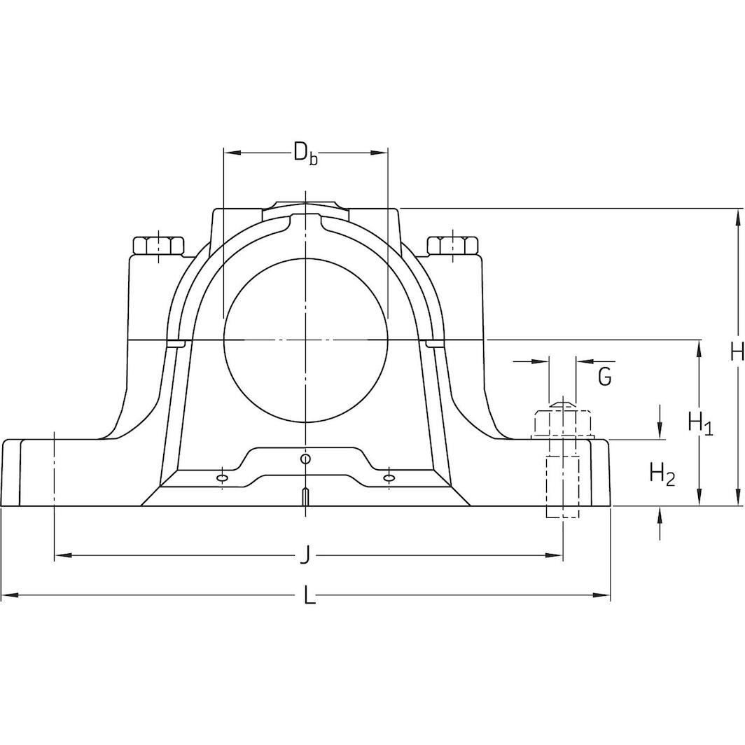 SKF FSNL 516-613 Logement de palier fixe en fonte en deux parties 140 mm | Klium