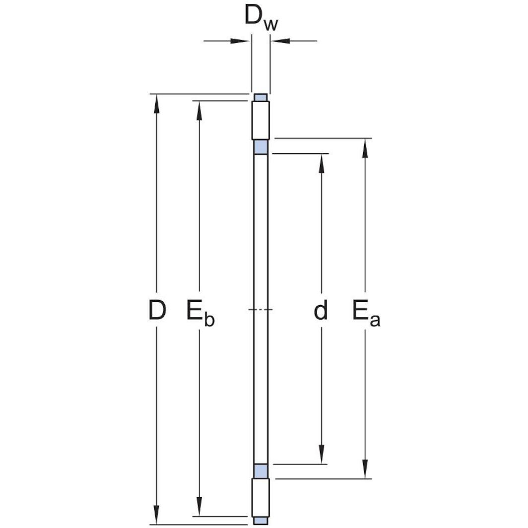SKF AXK 2035 naaldtaatslager 20 x 35 mm | Klium