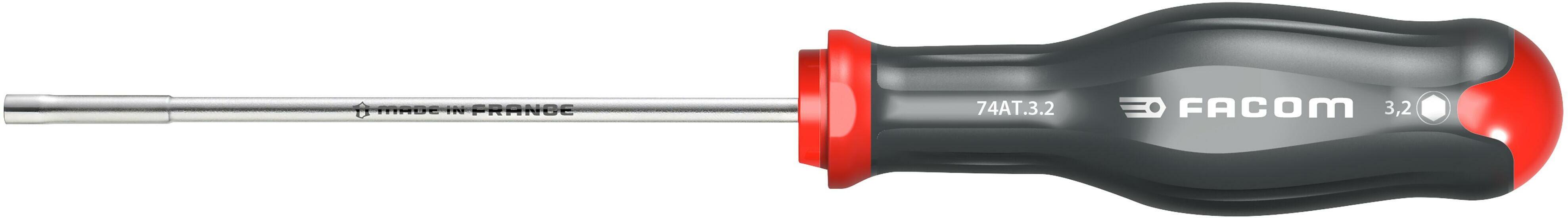 FACOM 74AT.12 clé à douille forgée avec manche tournevis, dimensions métriques 12 mm | Klium