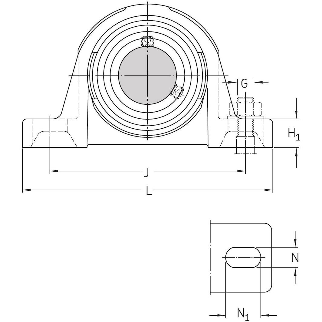 SKF SY 60 TF/VA228 unité de roulement à billes 60 mm | Klium
