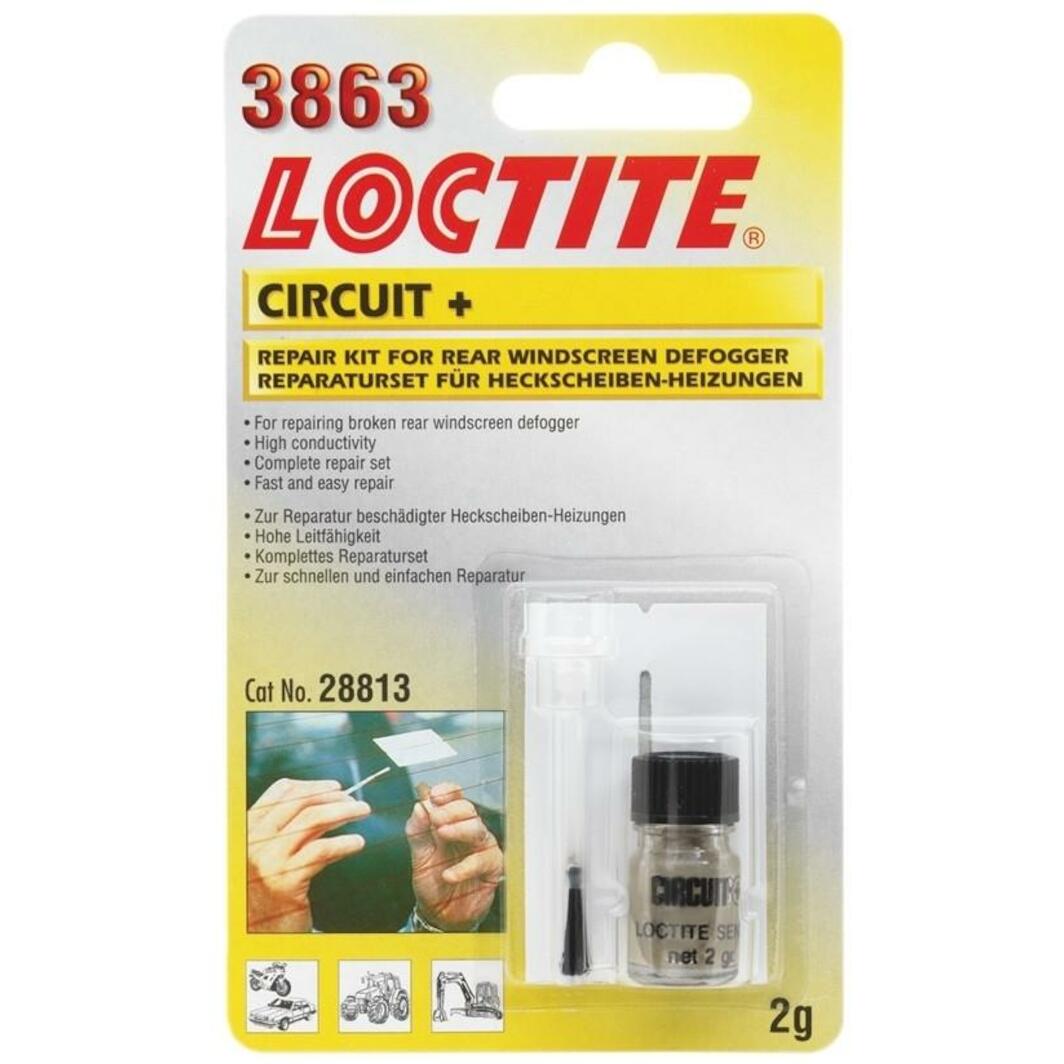LOCTITE 3863 circuit + repair kit for rear window defogger (2g bottle ...