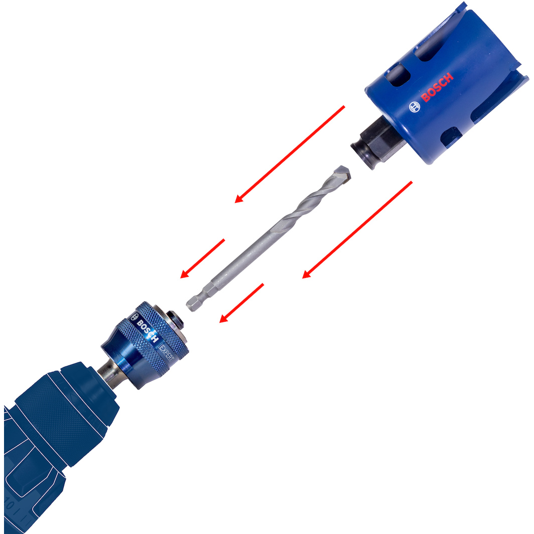BOSCH 2608594427 PRO Multi Material PC Plus hole saw set 20-64mm 9 ...