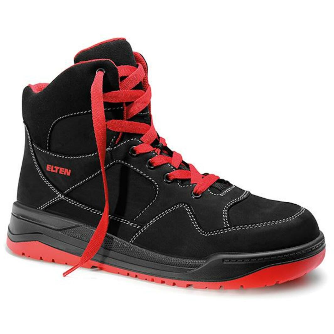 ELTEN MAVERICK ESD S3S safety shoe half-high (black/red) - 763391-41 ...