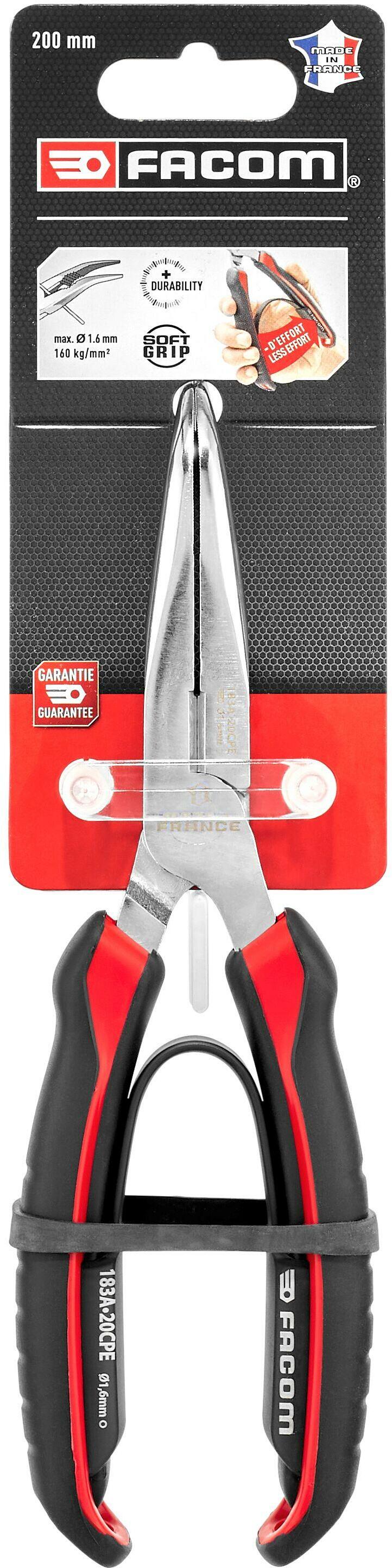 FACOM 183A.20CPEPB halfronde tang met lange slanke bekken | Klium